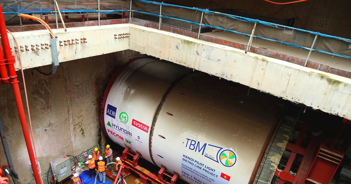 Robot TBM chính thức đào hầm ngầm Nhổn - Ga Hà Nội